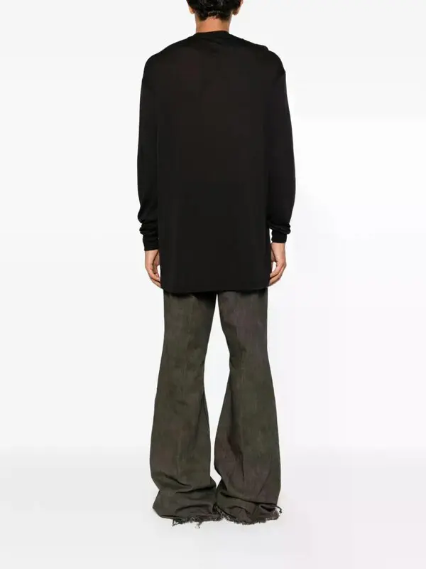 Rick Owens Long Sleeve Knit Crew Neck Sweater