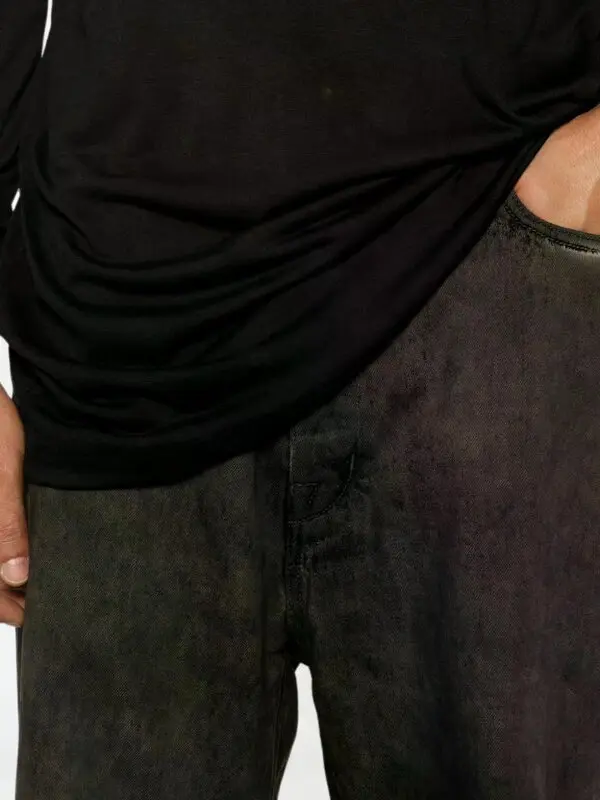 Rick Owens Long Sleeve Knit Crew Neck Sweater