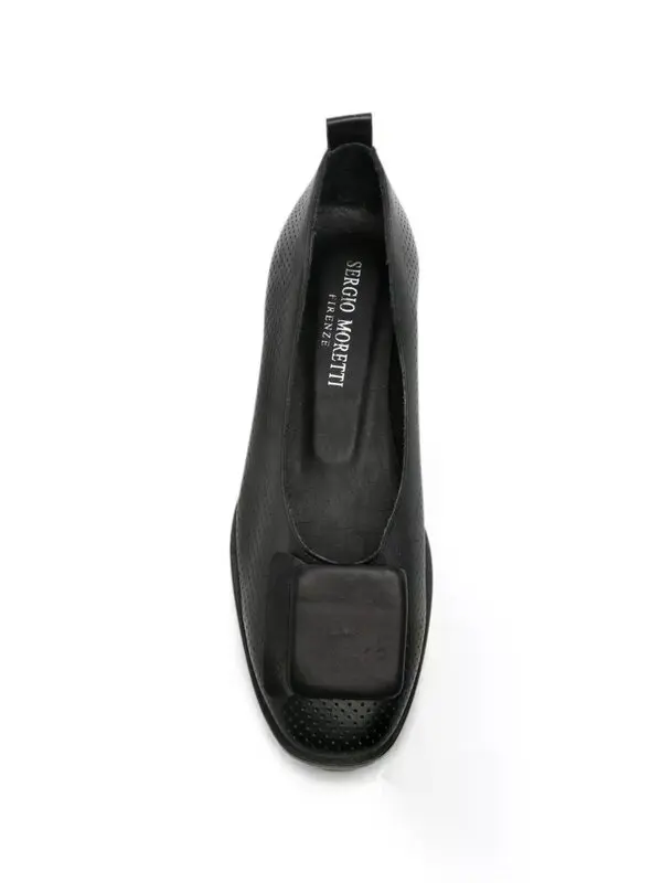 SERGIO MORETTI FIRENZE Perforated Ballet Flats