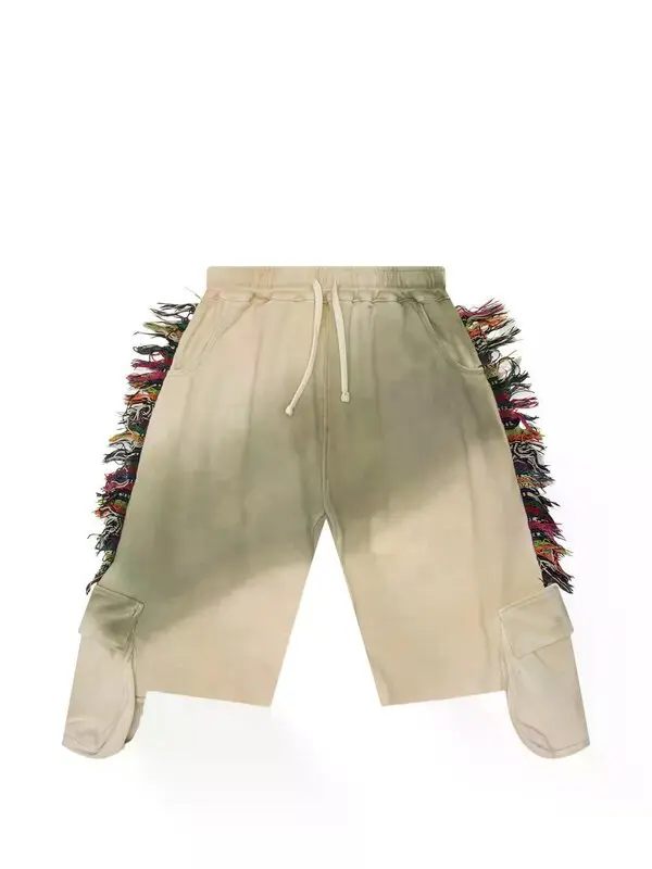 Alchemist Victory Fringed-trim Cargo Shorts
