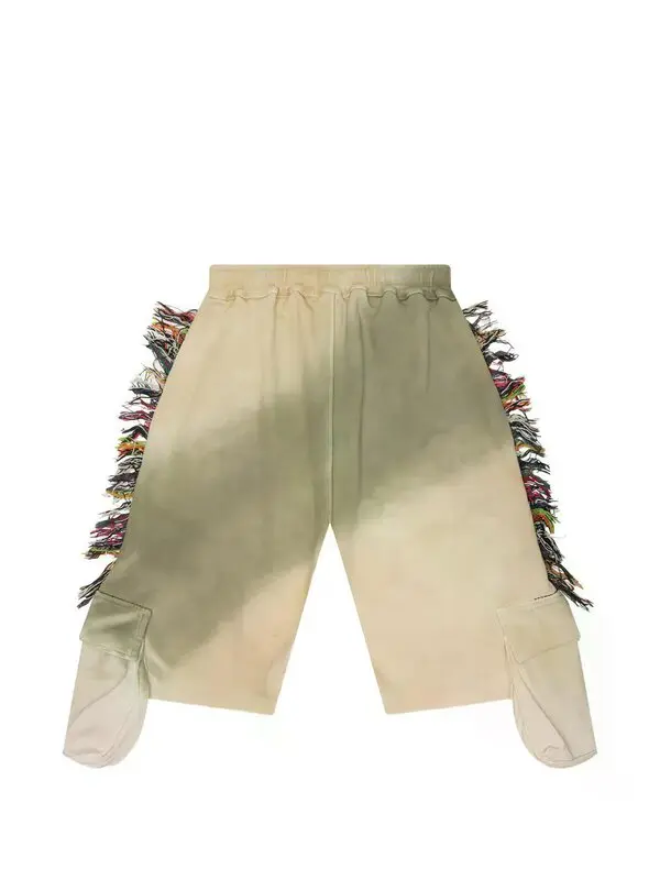 Alchemist Victory Fringed-trim Cargo Shorts
