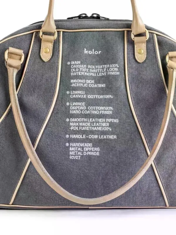 Kolor Piped Canvas Tote Bag