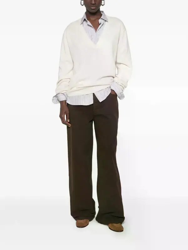 Extreme Cashmere V-neck Long Sleeve Sweater