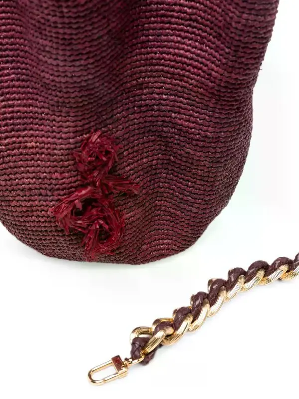 Ruslan Baginskiy Raffia Bucket Bag