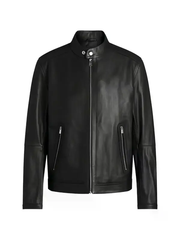 BOSS H-mansell5 Leather Zip-up Jacket