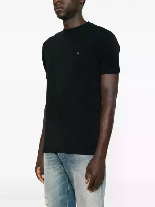 Karl Lagerfeld Logo-plaque Crew-neck Cotton T-shirt