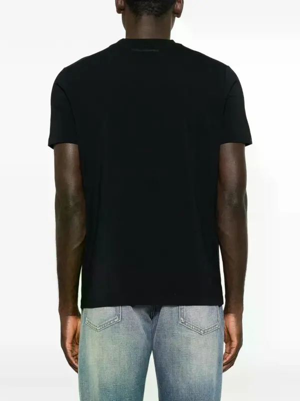 Karl Lagerfeld Logo-plaque Crew-neck Cotton T-shirt