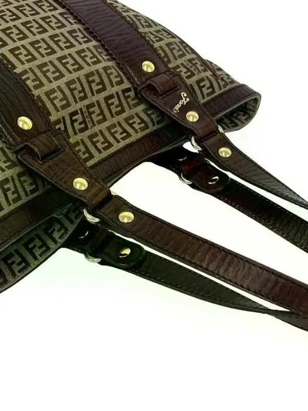 Fendi Zucchino Canvas Tote Bag