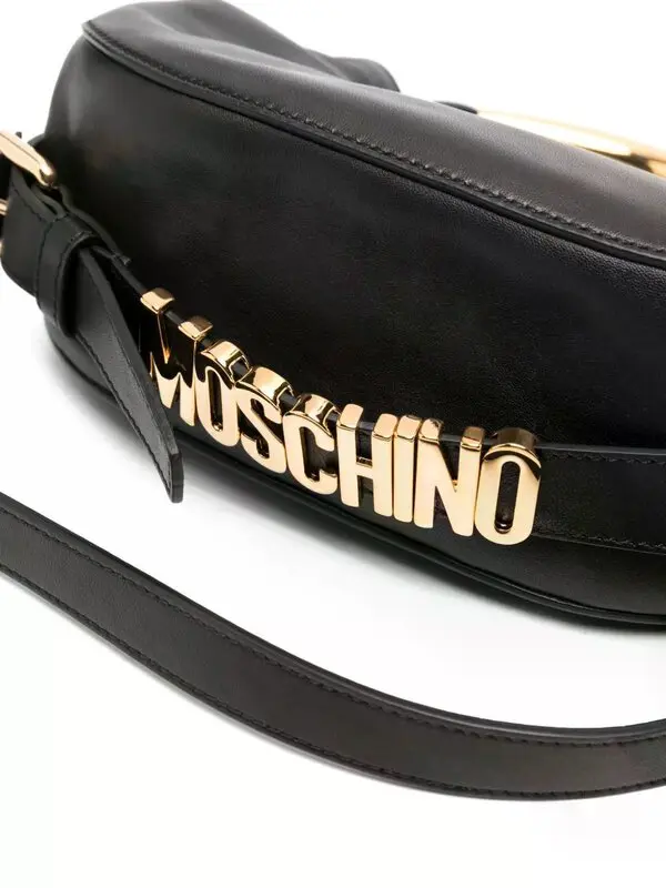 Moschino Top-handle Tote Bag With Adjustable Shoulder Strap - Black