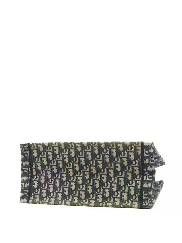 Dior 20th Century Oblique Embroidered Canvas Book Tote Bag