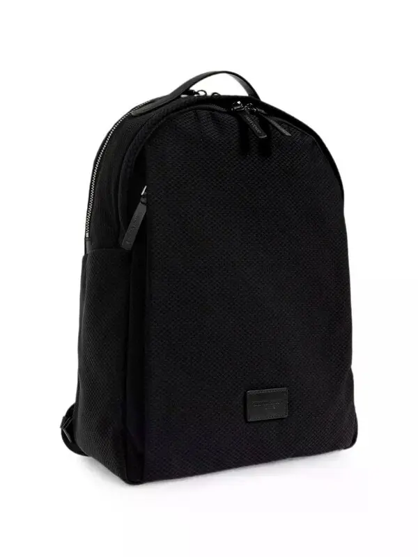 Giorgio Armani Logo Patch Mesh Backpack