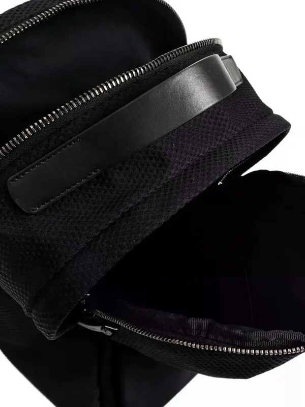 Giorgio Armani Logo Patch Mesh Backpack
