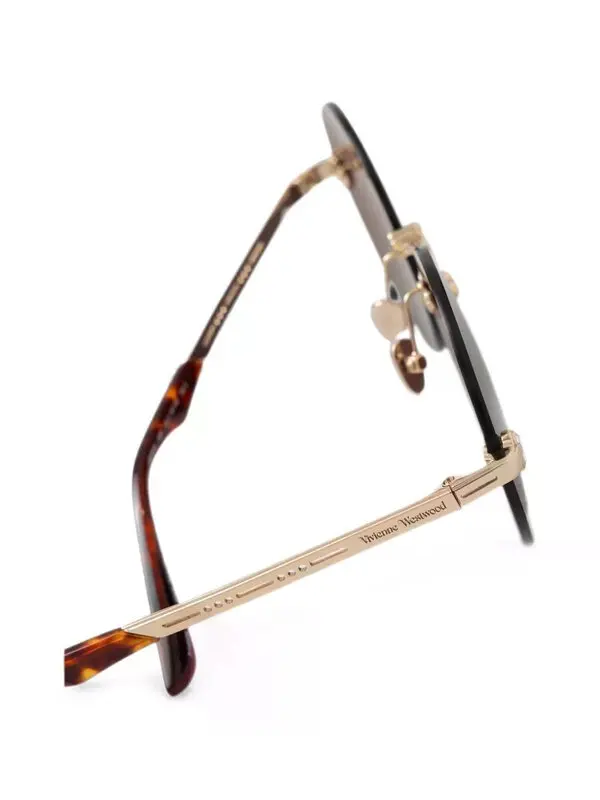 VIVIENNE WESTWOOD Franklin Rimless Round Sunglasses
