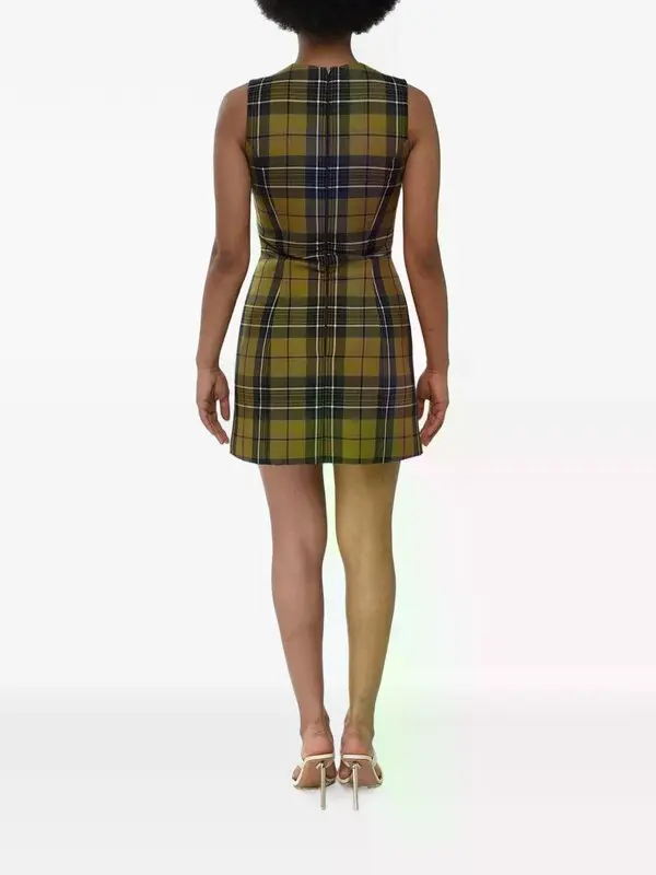 Off-White Tartan-print Mini Dress