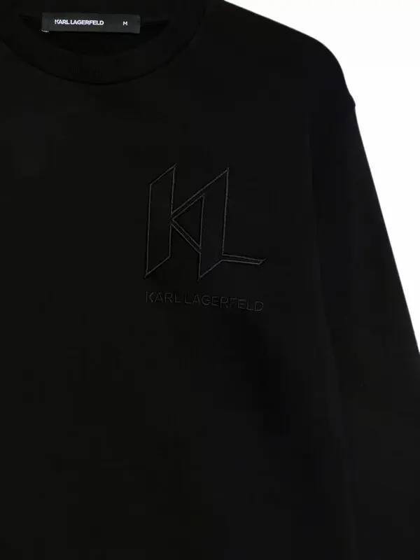 Karl Lagerfeld Logo Embroidered Sweatshirt