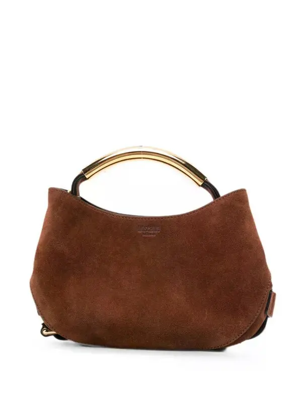 Moschino Suede Logo-detail Tote Bag