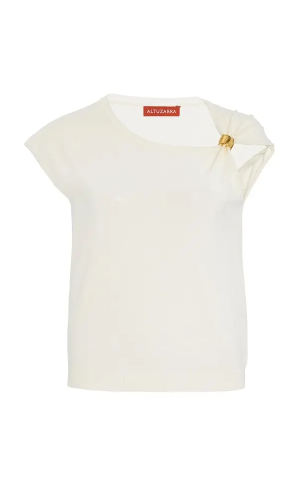 Altuzarra Rinaldi Gathered Jersey Top