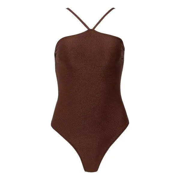 THAYNNE SWIMWEAR Halterneck One-piece Swimsuit With Open Back