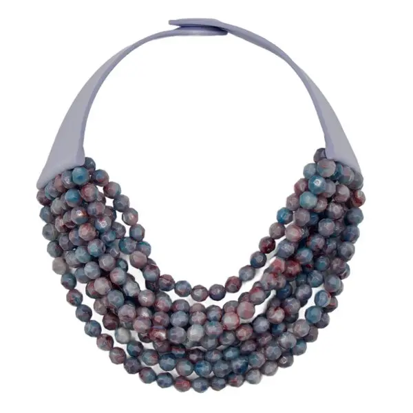 Fairchild Baldwin Medium Bella Orchid Necklace - Blue