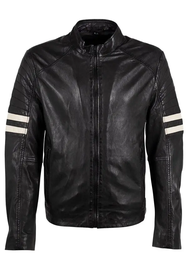 Mauritius Peter Leather Varsity Jacket
