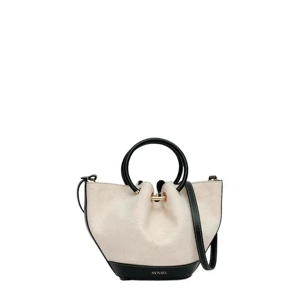 SAONARA BRAND Mini Capazo Bag Linen/ Leather