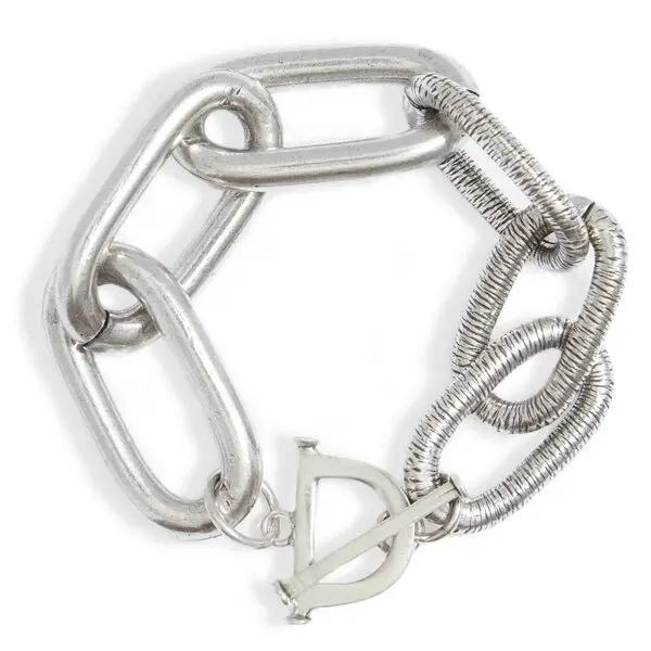Lovard Bicycle Chunky Chain Link Bracelet - Silver
