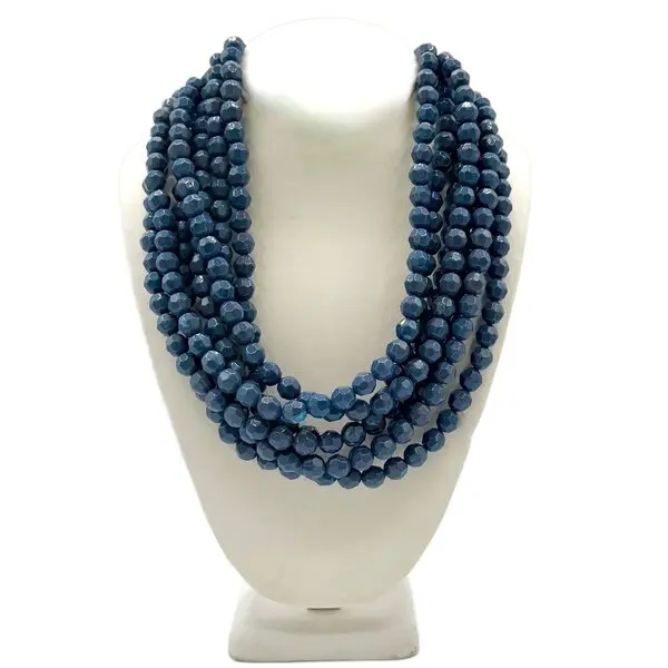 Fairchild Baldwin Helena Denim Necklace - Blue