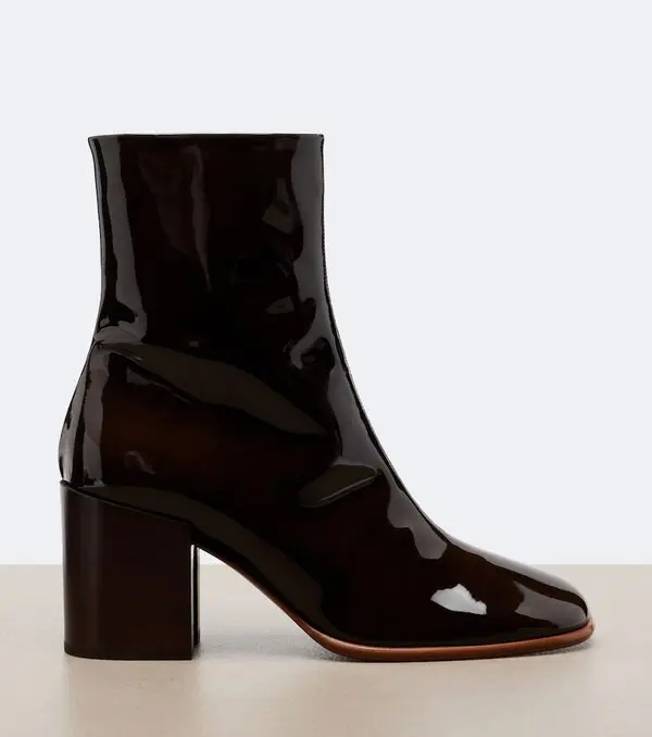 Dries Van Noten Patent Leather Mid-calf Boots