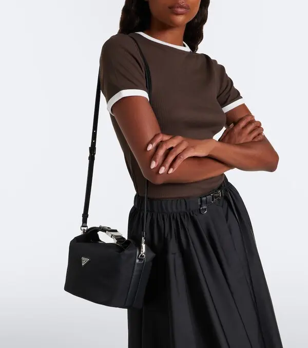 Prada Cherie Mini Re-nylon Top-handle Bag
