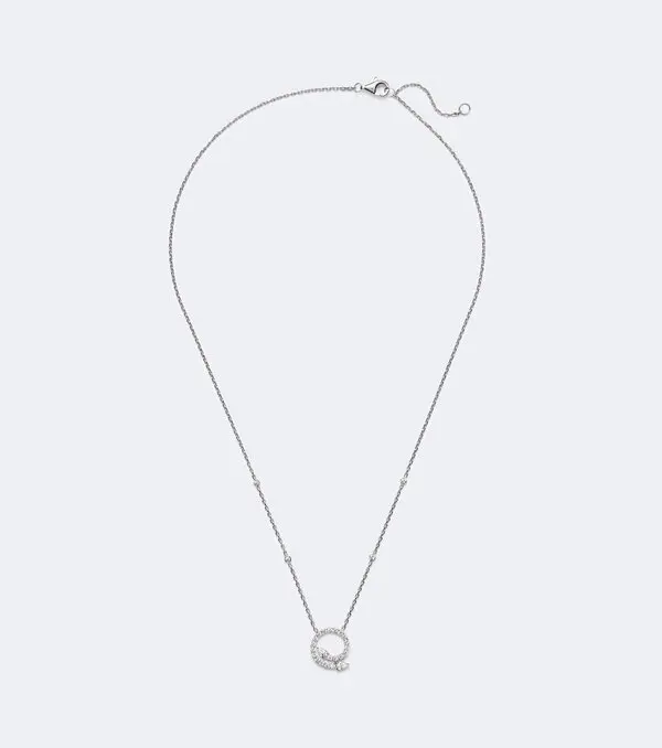 BUCHERER FINE JEWELLERY Diamond Twist 18kt White Gold Necklace With Diamonds - Silver