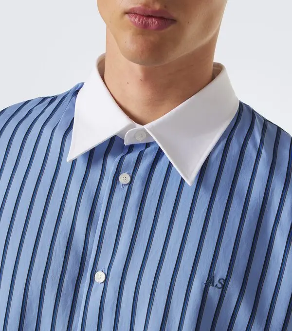 Acne Studios Striped Satin Twill Shirt