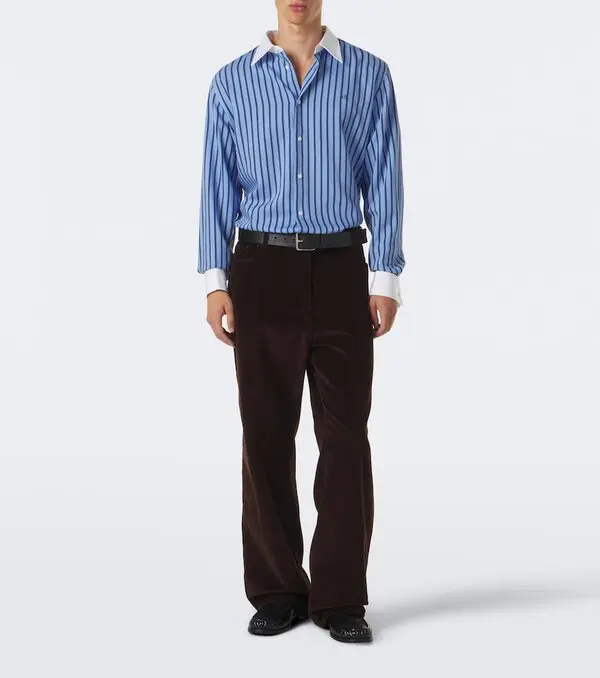 Acne Studios Striped Satin Twill Shirt