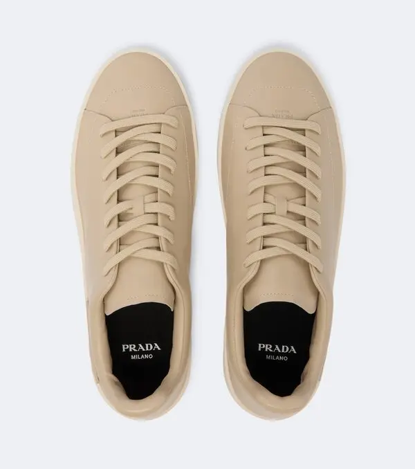 Prada Court Leather Sneakers