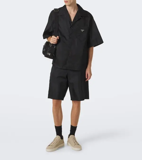 Prada Court Leather Sneakers