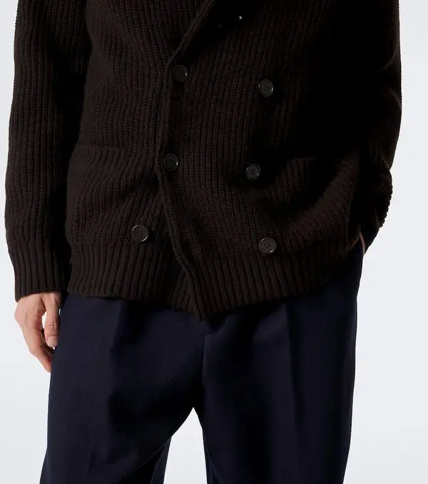 LISA YANG Lyle Double-breasted Cashmere Cardigan - Brown