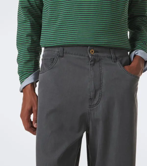 Miu Miu Chambray Wide-leg Pants