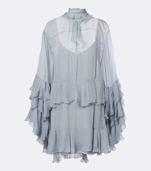 Chloé Ruffled Muslin Minidress