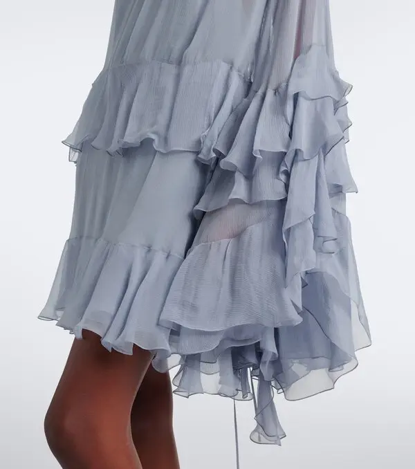 Chloé Ruffled Muslin Minidress