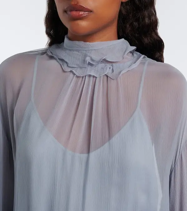 Chloé Ruffled Muslin Minidress