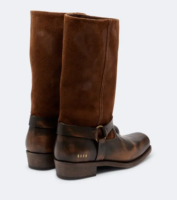 GOLDEN GOOSE Biker Leather Mid-calf Boots
