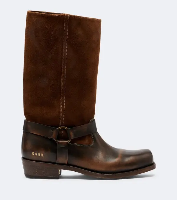 GOLDEN GOOSE Biker Leather Mid-calf Boots