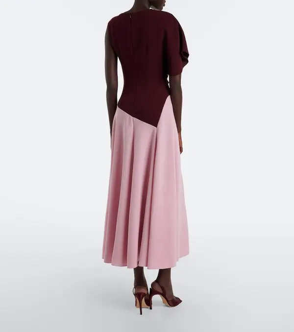 ROKSANDA Oryn Draped Asymmetric Crepe Midi Dress