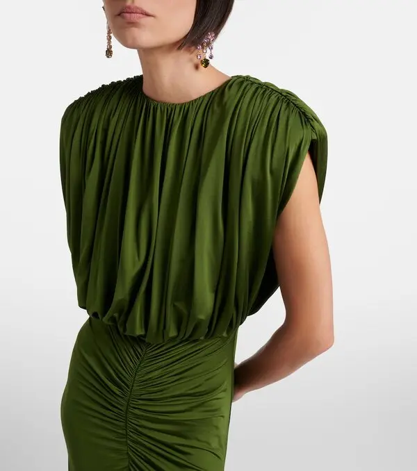 SELF-PORTRAIT Draped Ruched Gown