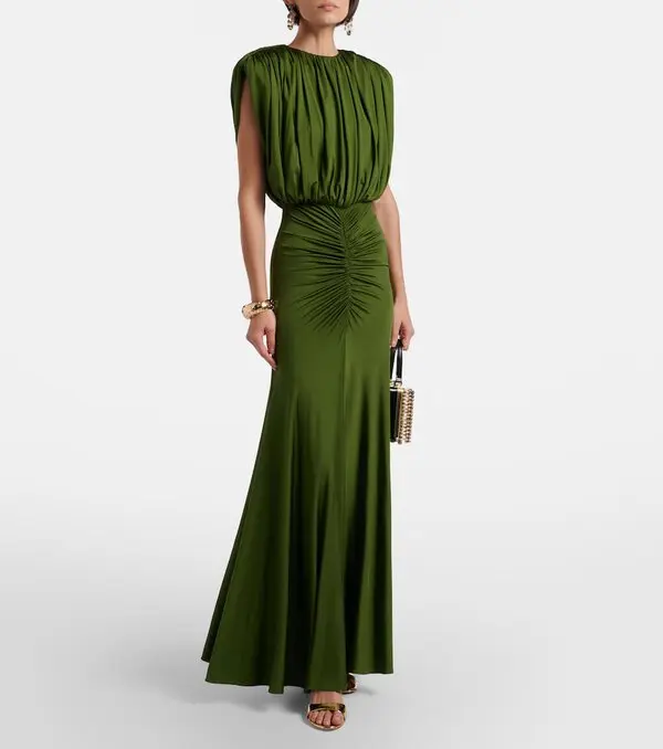 SELF-PORTRAIT Draped Ruched Gown