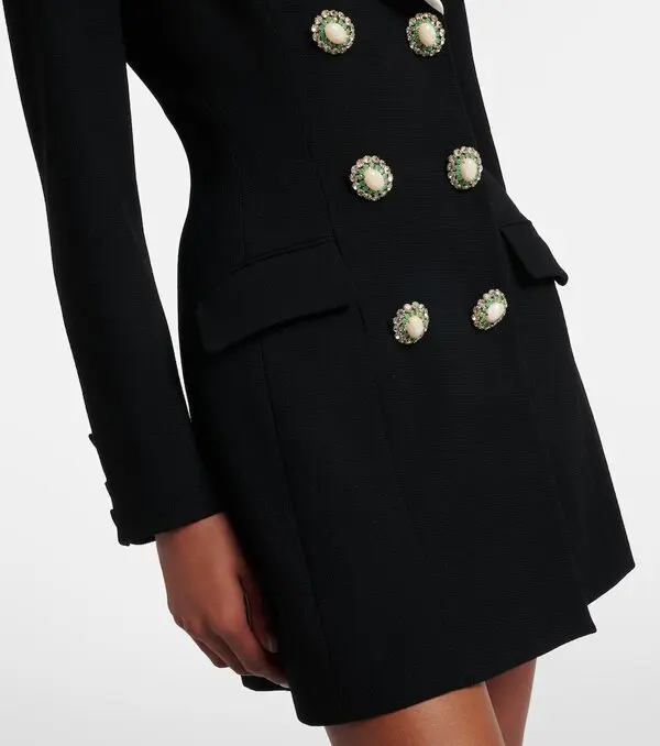 SELF-PORTRAIT Crepe Minidress