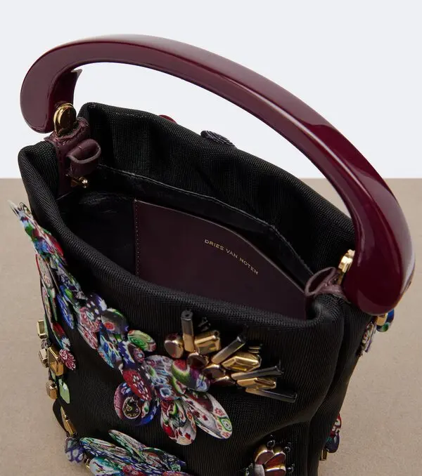Dries Van Noten Small Embellished Top-handle Bag