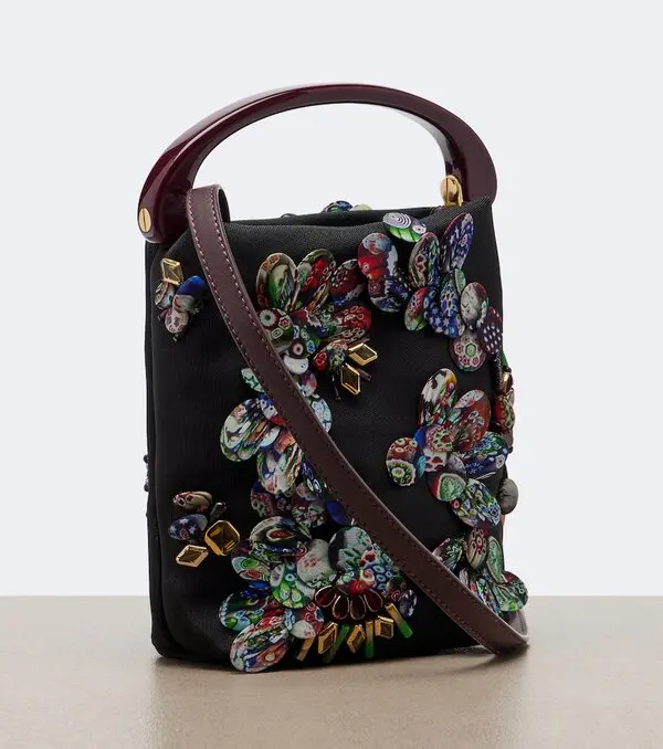 Dries Van Noten Small Embellished Top-handle Bag