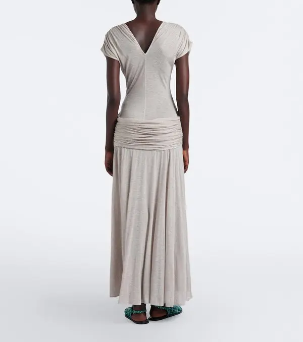 JW Anderson Draped Jersey Maxi Dress