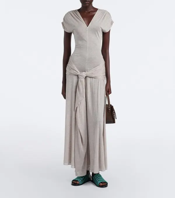JW Anderson Draped Jersey Maxi Dress