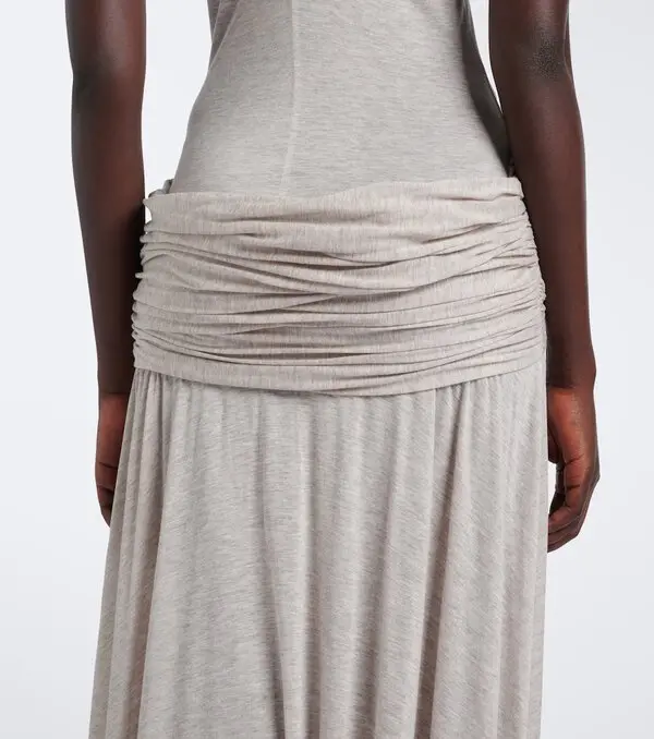 JW Anderson Draped Jersey Maxi Dress